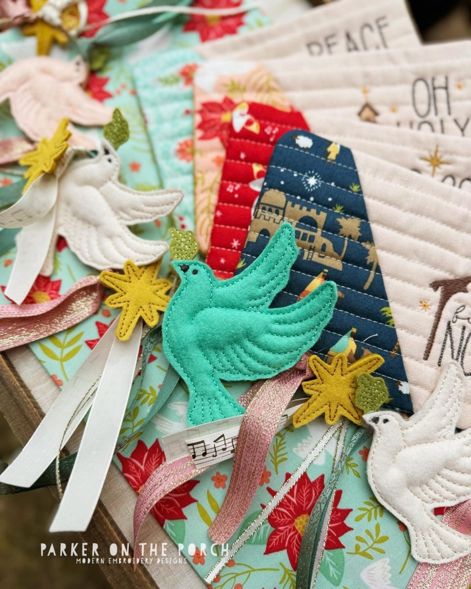 Digital Download - Joy to the World- Messenger of Peace Dove Puff Bann ...