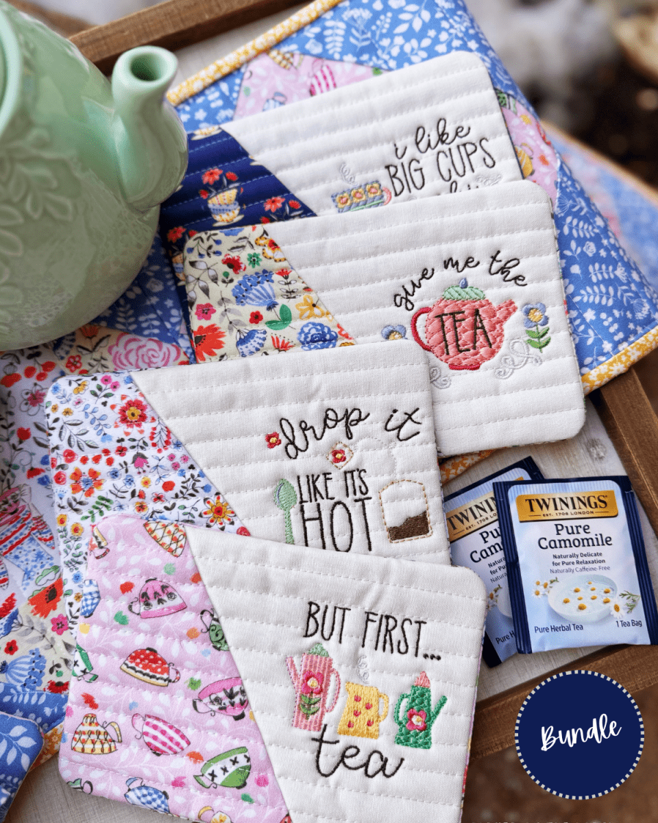 Digital Download - Give Me Tea - Mug Rug - BUNDLE – Parker on the Porch