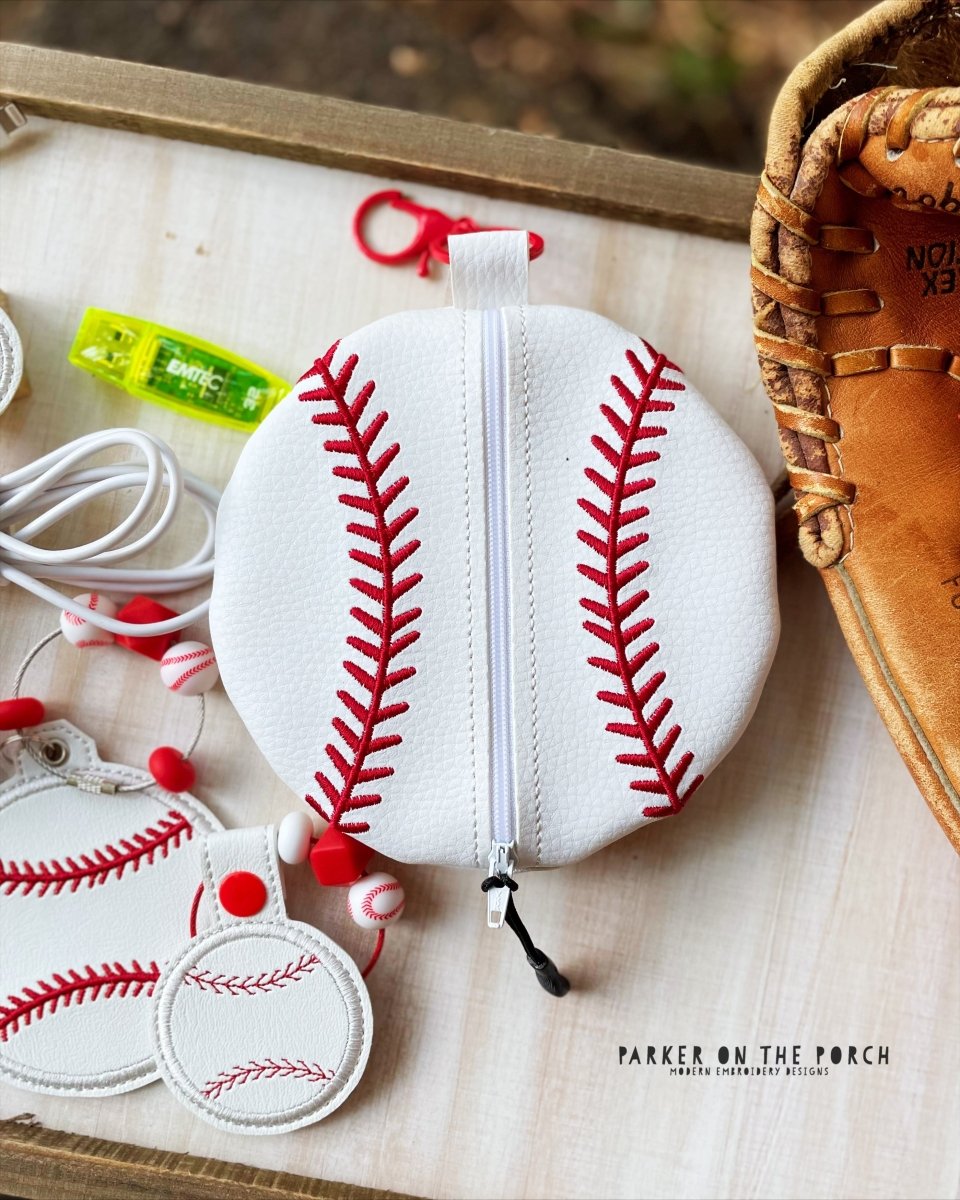 Digital Download-Clean Stitch Sports Zipper Bag- Baseball - Softball ...