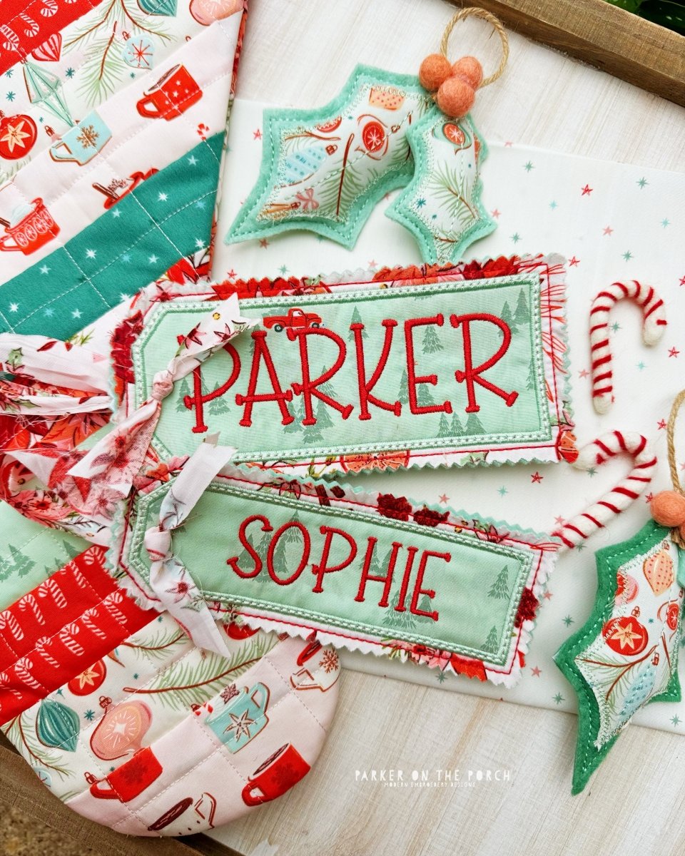 Digital Download- Stocking Tag – Parker on the Porch