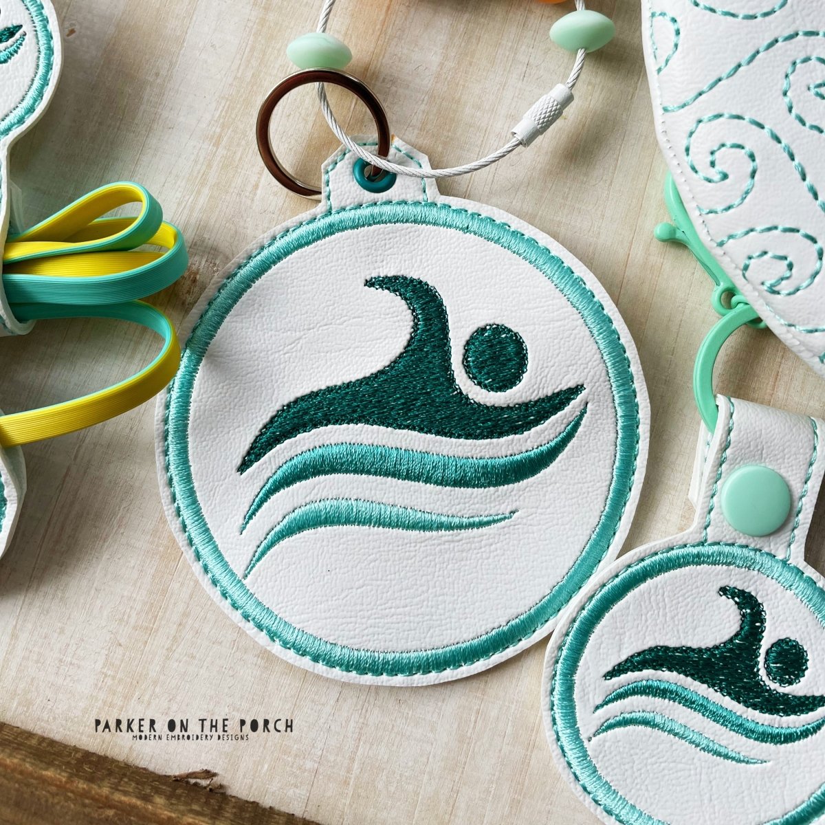 Digital Download- Bag Tag- Swim – Parker on the Porch