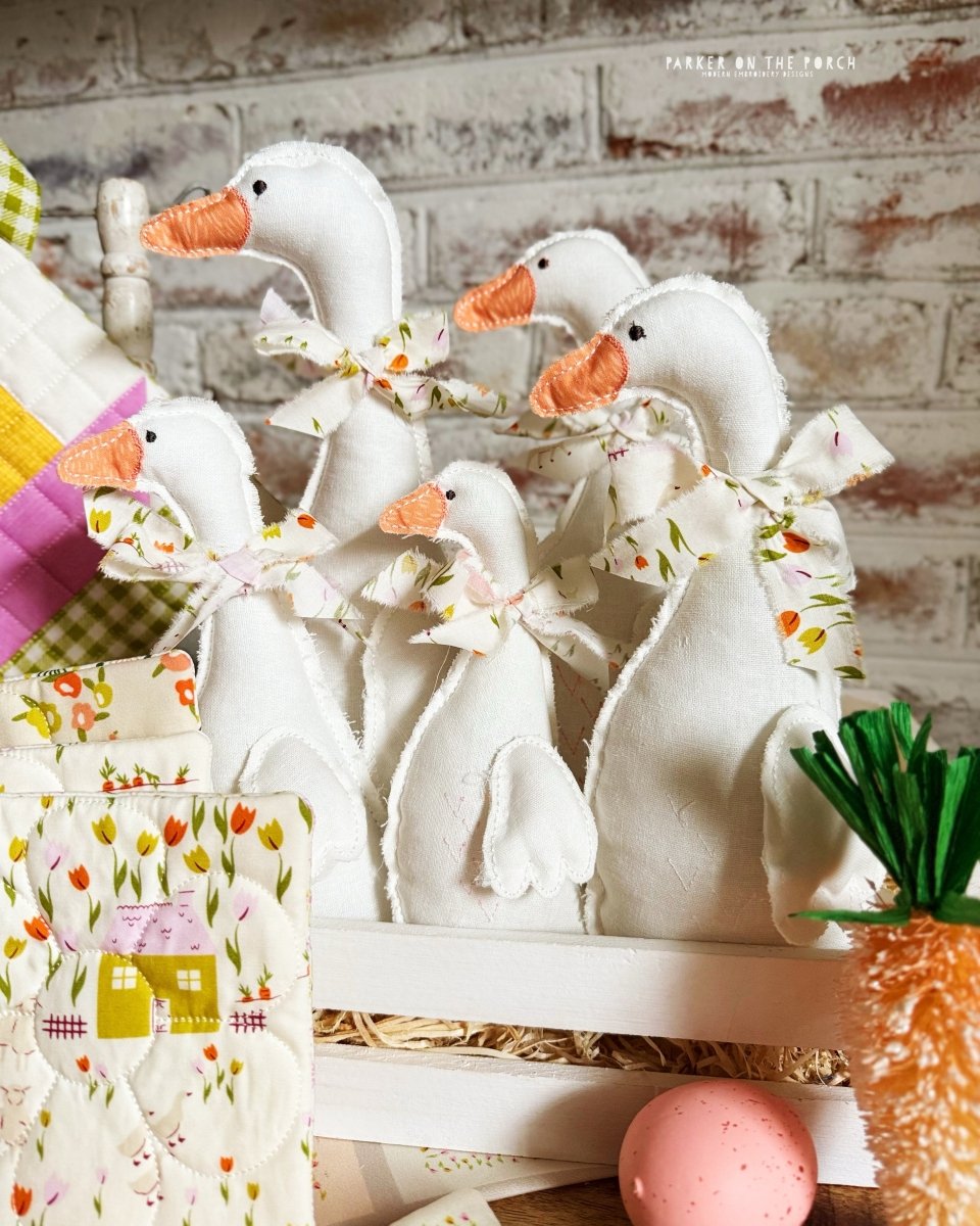 Digital Download- Shabby Goose Stuffie – Parker on the Porch