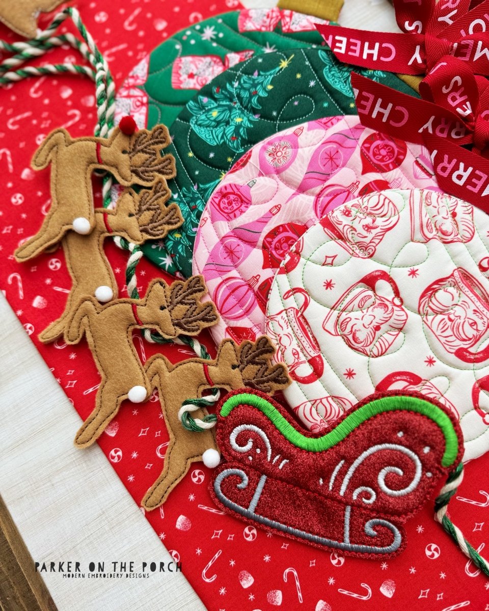 Digital Download - Santa's Sleigh Puff Banner – Parker on the Porch