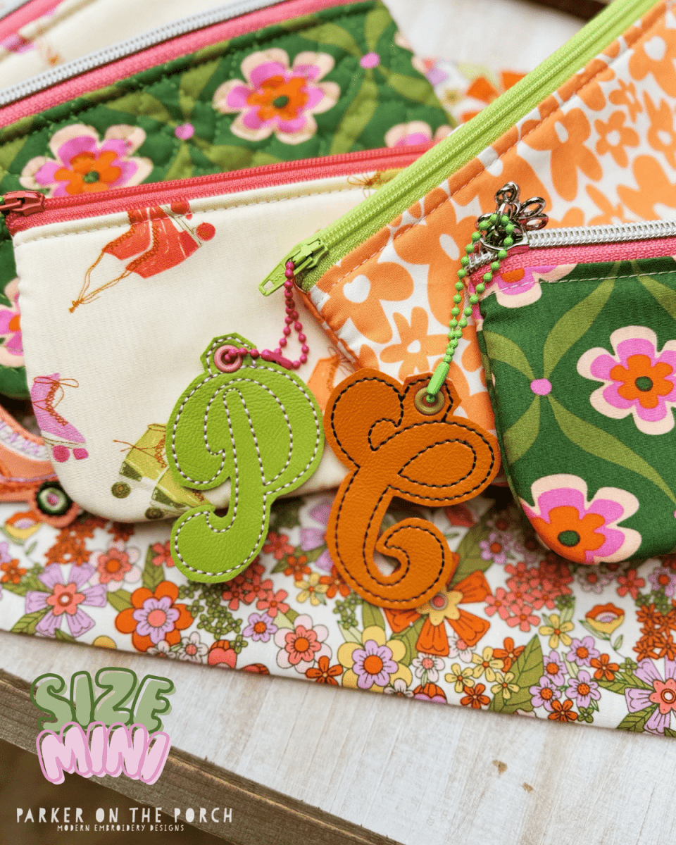 Digital Download - Retro Alpha Monogram Charm Set MINI – Parker on the ...